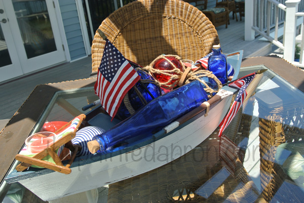 boat centerpiece 6 thepaintedapron.com | The Painted Apron