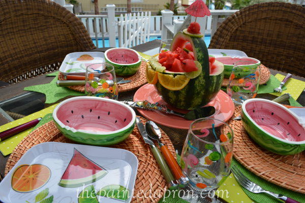 watermelon table thepaintedapron.com 1 | The Painted Apron