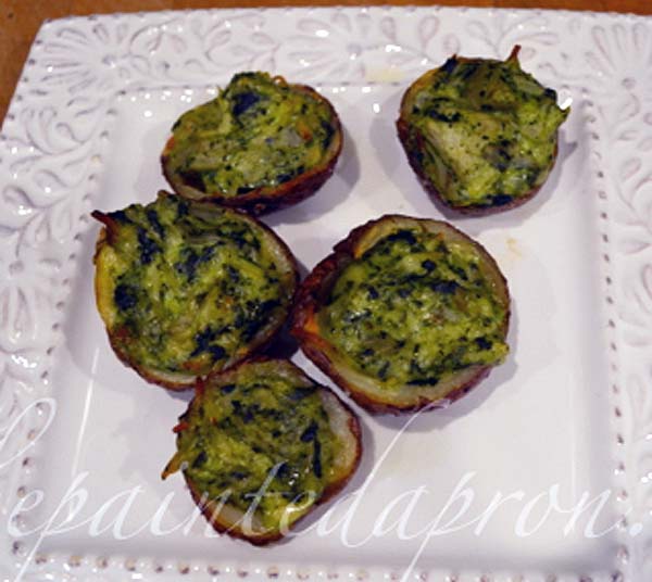 veg soufflé stuffed potatoes | The Painted Apron