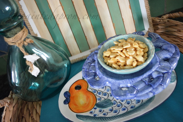 fish theme serving platter | The Painted Apron