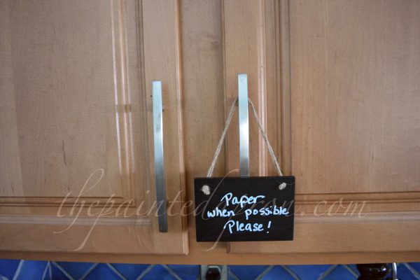 cabinet sign | The Painted Apron