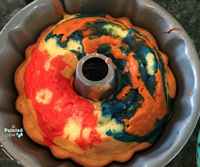 baked color cake | The Painted Apron