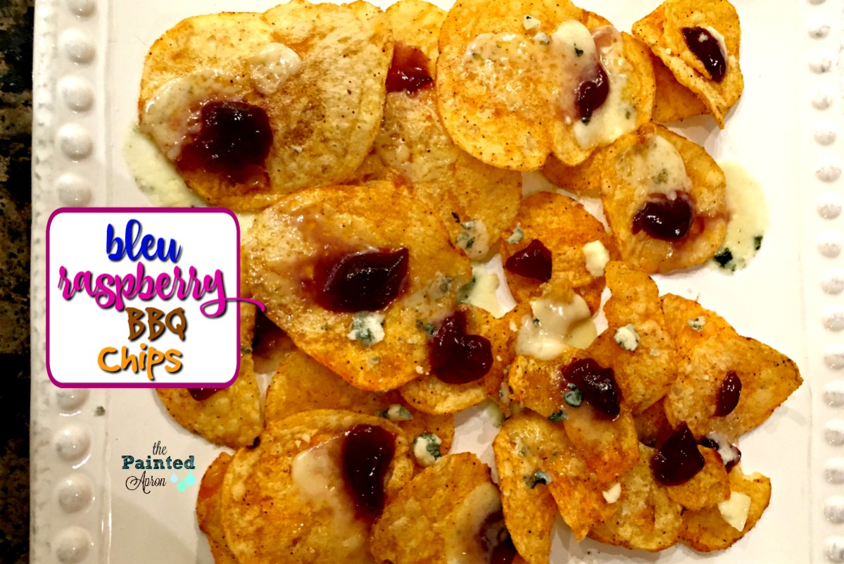 bleu raspberry BBQ chips thepaintedapron.com | The Painted Apron