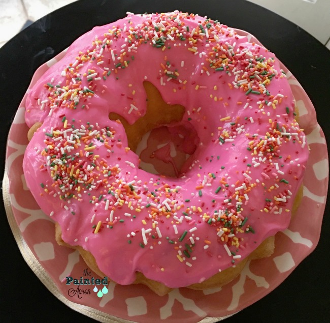 Sprinkles Donut Cake | The Painted Apron