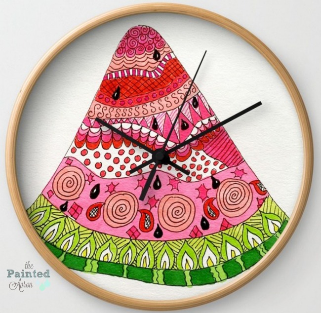 watermelon clock | The Painted Apron