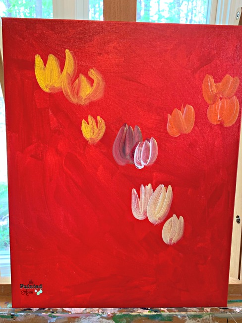 red underpainting | The Painted Apron