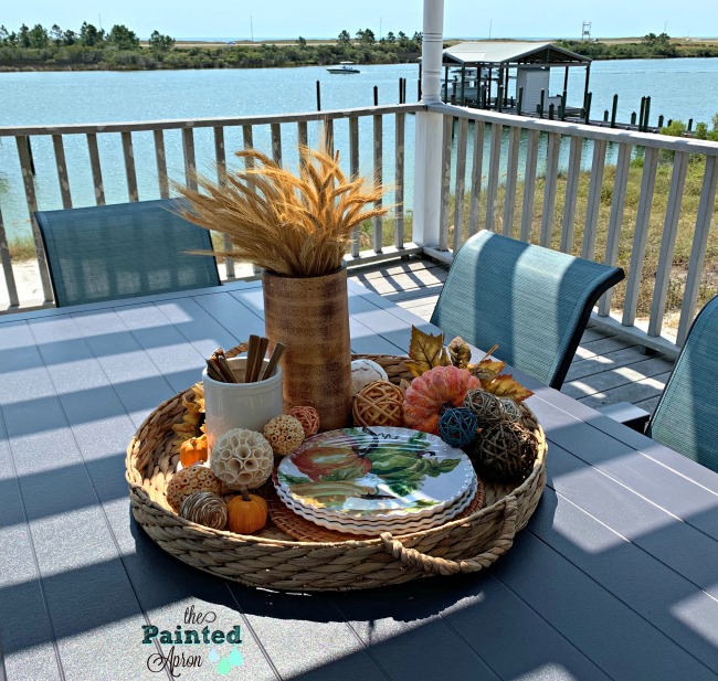 seaside fall tray | The Painted Apron