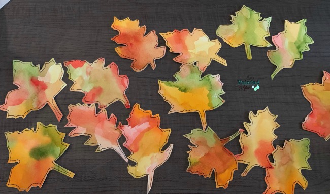 leaf outlines | The Painted Apron