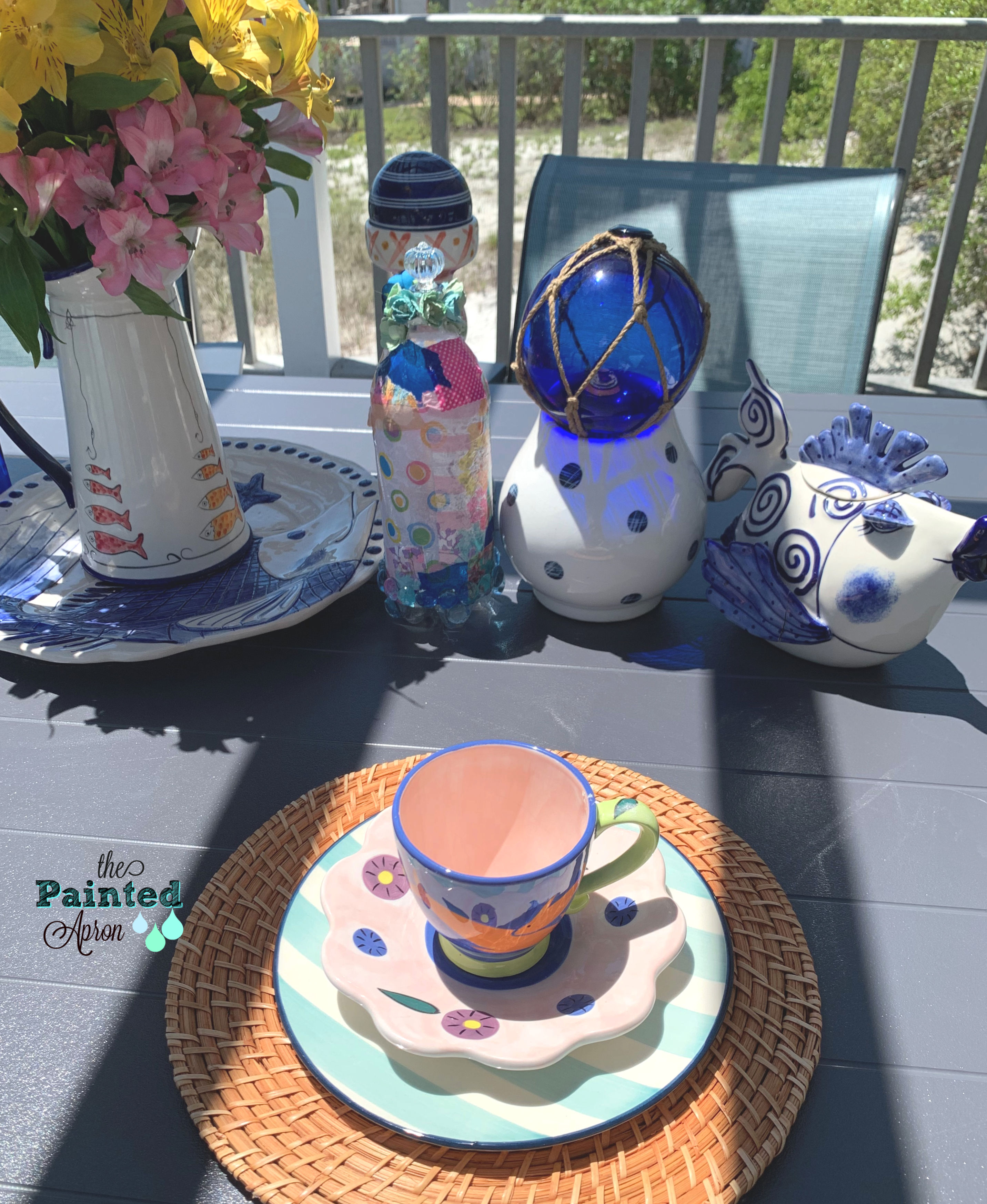 teacup vignette | The Painted Apron
