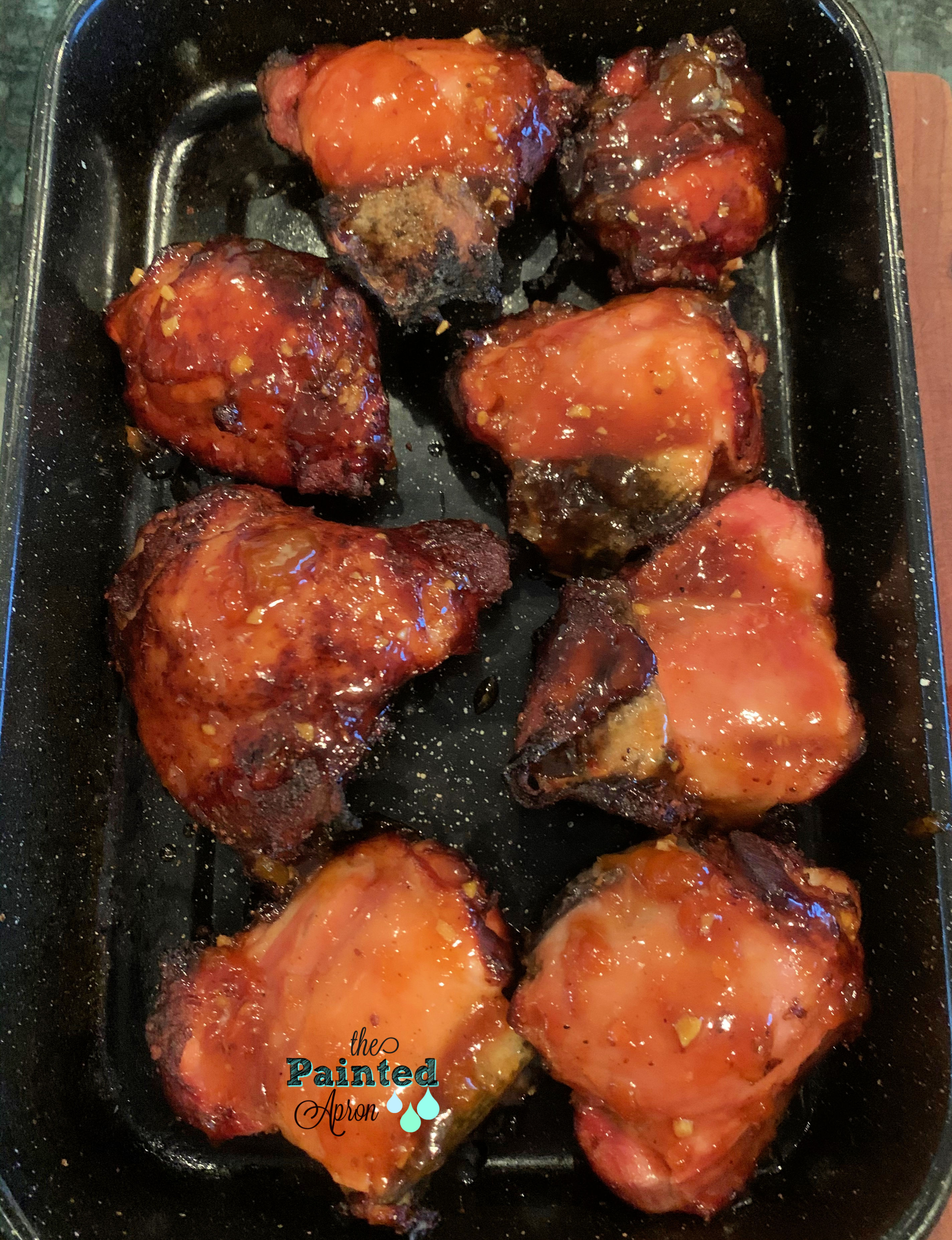 apricot chicken thighs | The Painted Apron